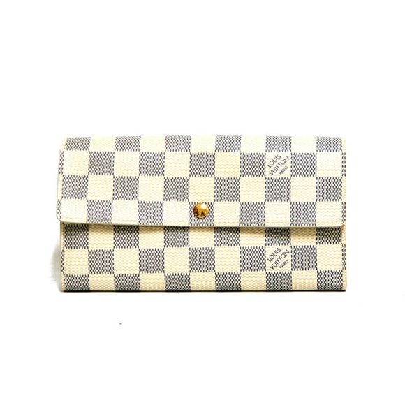 Louis Vuitton | Bags | Louis Vuitton Damier Azur Lv Long Wallet With ...